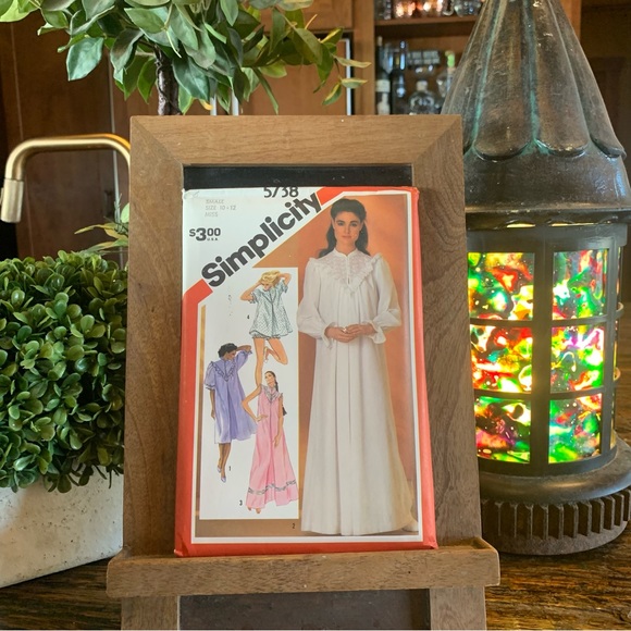 Simplicity | Other | Simplicity 5738 Negligee Gown Sexy Wedding Size 12 ...